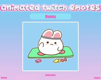 Animated Twitch Emote Bunny Workout for Twitch and Discord - Etsy