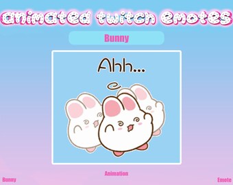 Animated Twitch Emote Bunny Workout for Twitch and Discord Animated ...