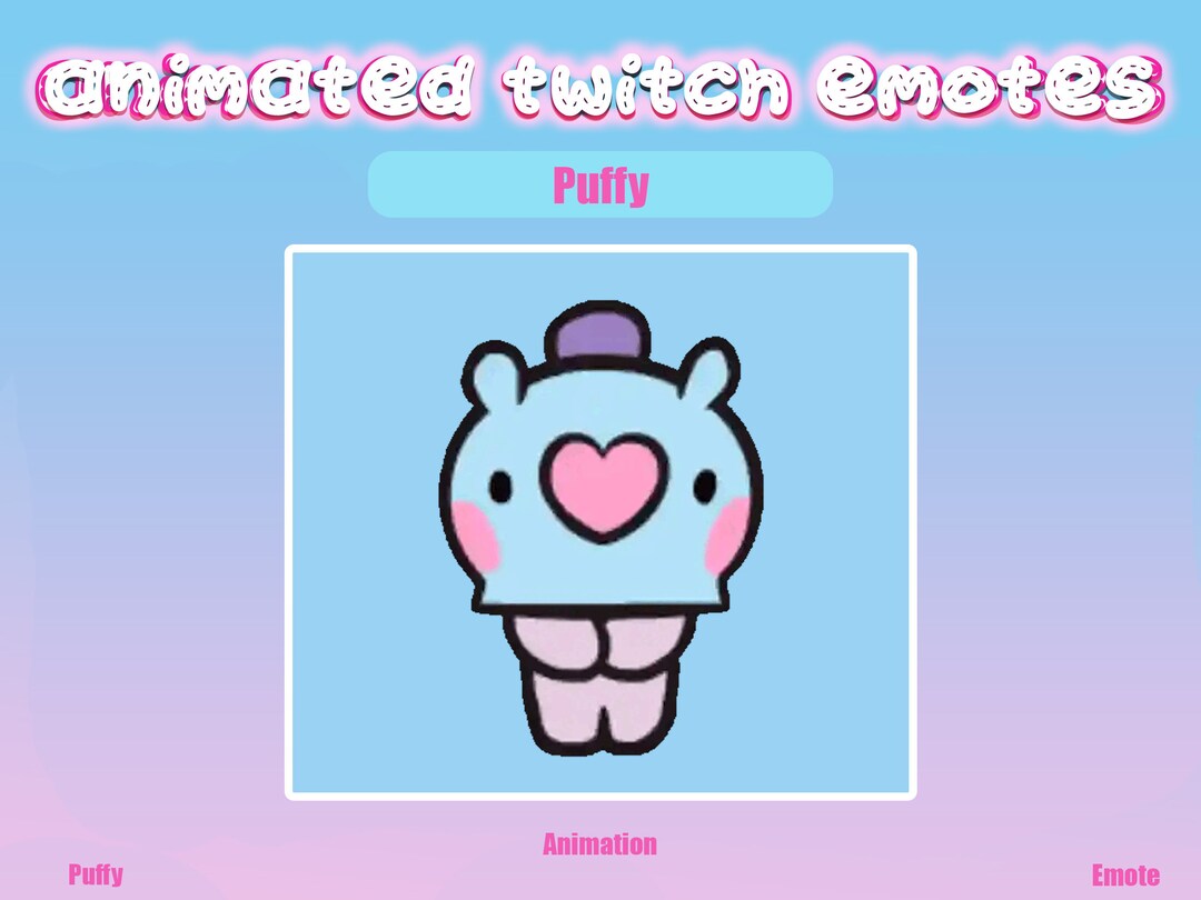 Animated Twitch Emote Puffy for Twitch and Discord! Animated Emotes for ...