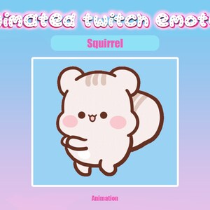 Animated Twitch Emote Squirrel for Twitch and Discord! Animated Emotes ...