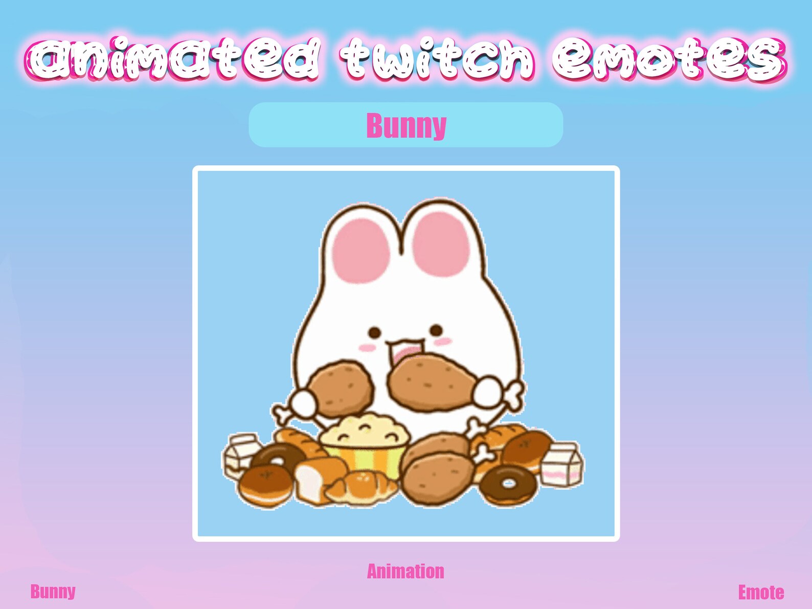 Animated Twitch Emote Bunny Workout for Twitch and Discord Animated ...