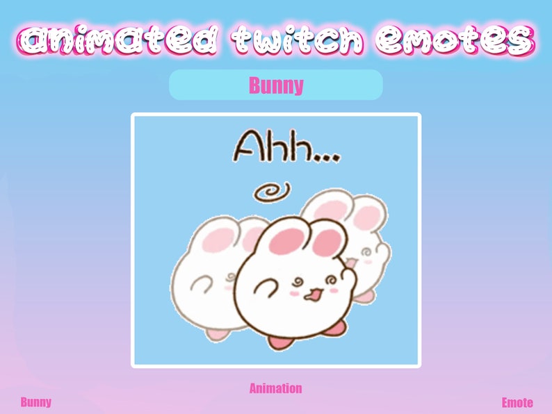 Animated Twitch Emote Bunny Workout for Twitch and Discord Animated ...