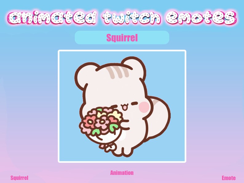 Animated Twitch Emote Squirrel for Twitch and Discord Animated Emotes ...