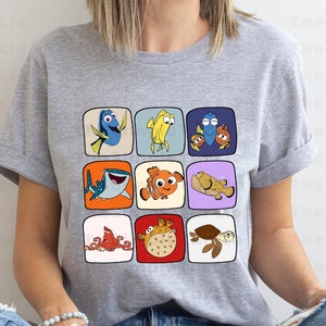 Finding Nemo and Dory Movie Characters Shirt, Dİsney Turtle Crush Shirt ...