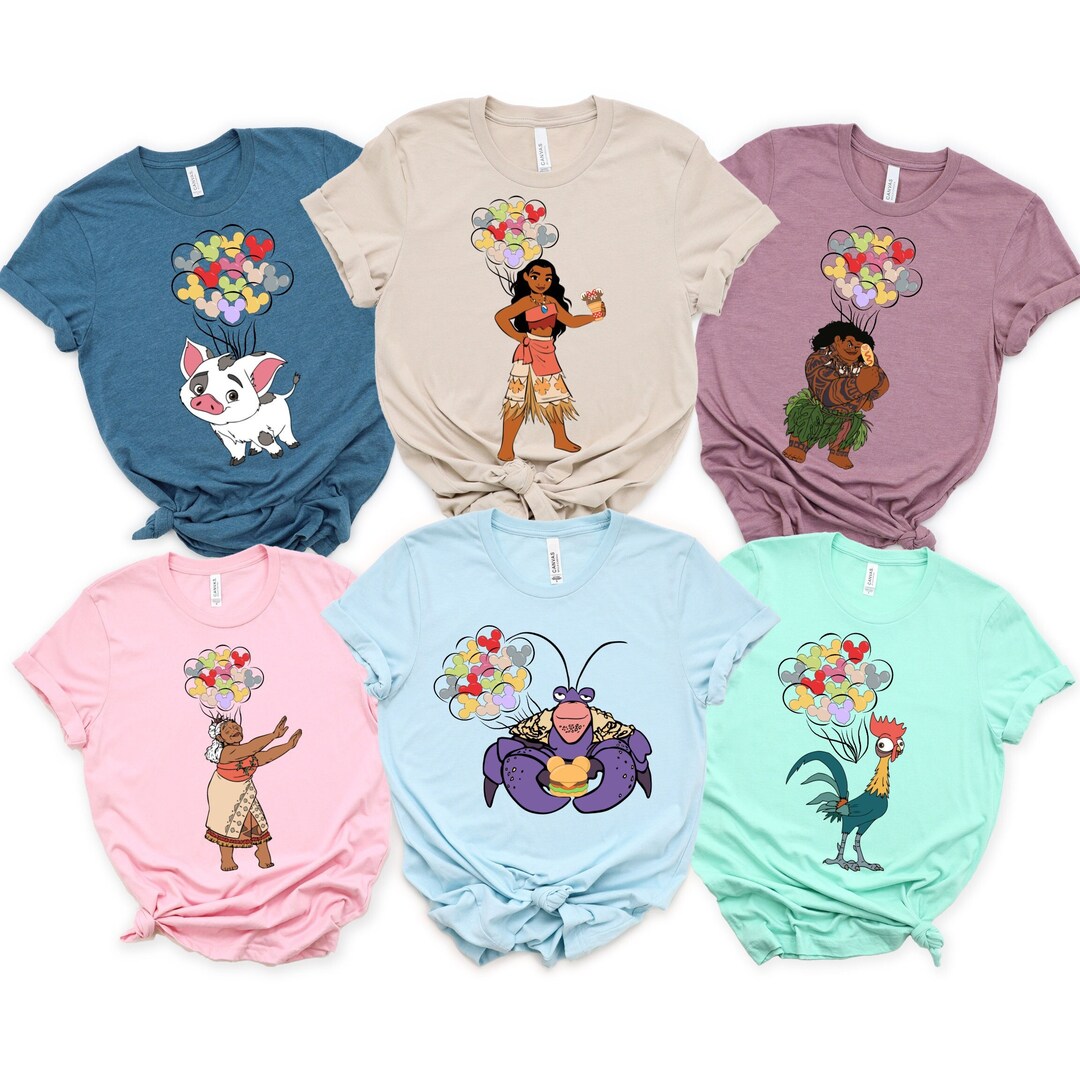 Moana Movie Characters Shirts, Disney Moana Shirts, Disney Moana Family ...