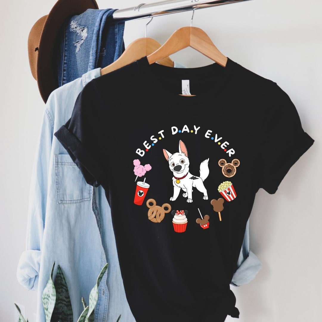 Bolt With Disney Snacks Best Day Ever Shirt,disney Friends Best Day ...