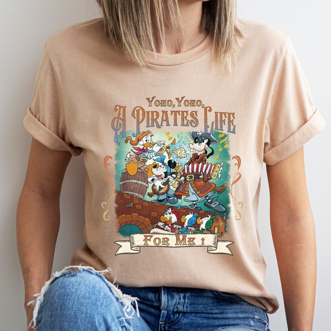 A Pirates Life for Me Disney Goofy Shirt, Disney Characters Pirates ...