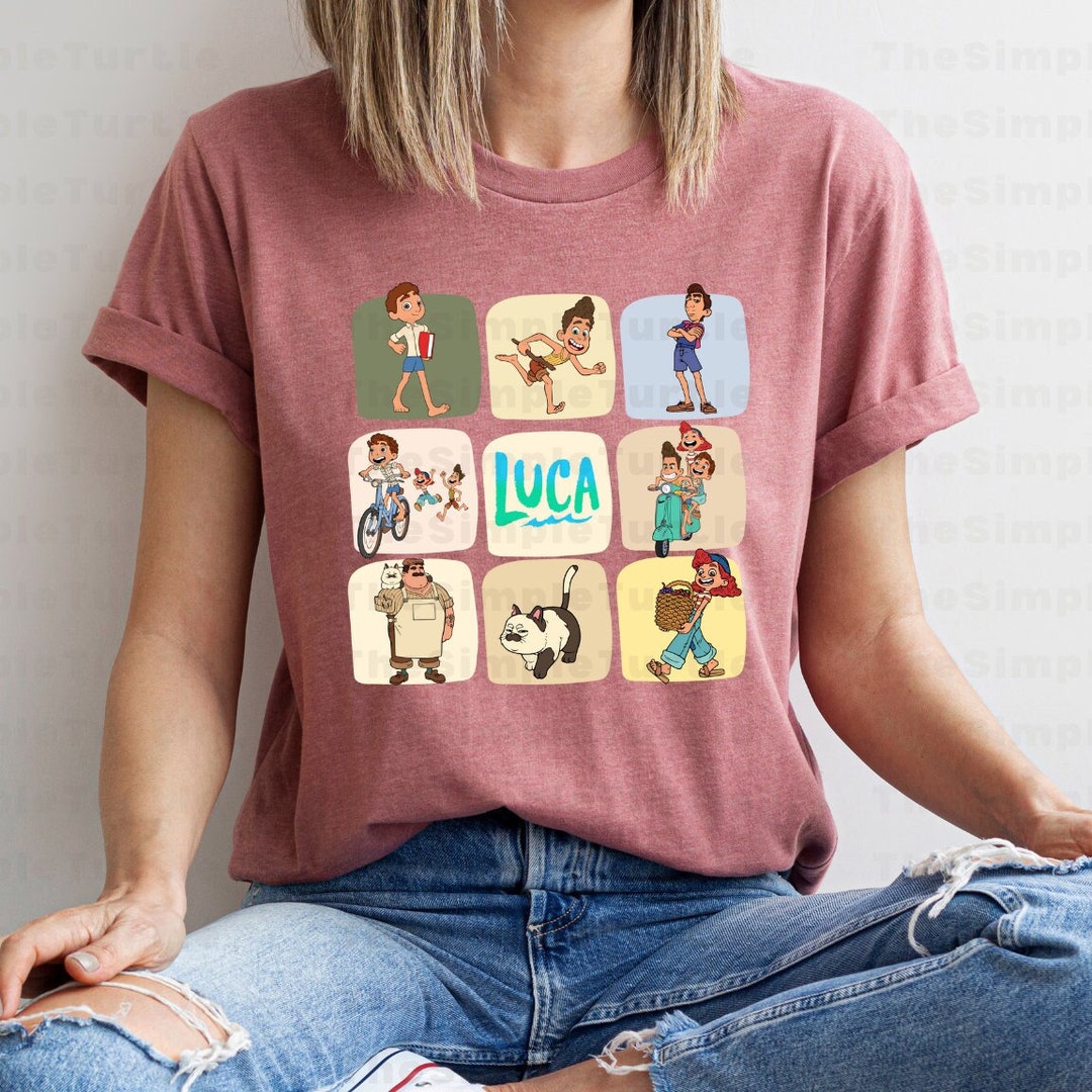 Disney Pixar Luca Movie Shirt,disney Luca Massimo and Guilia Shirt,luca ...