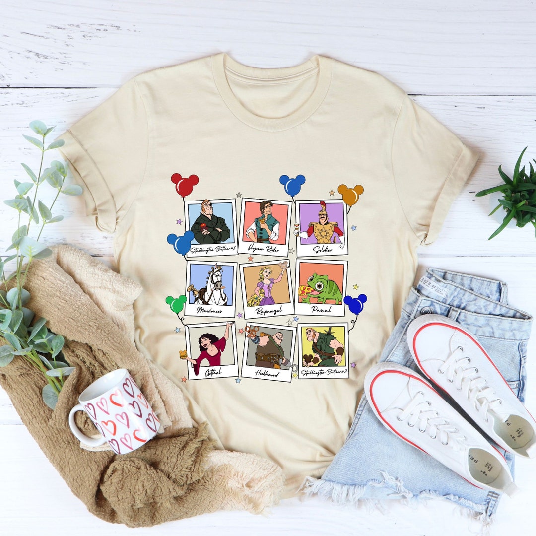 Disney Rapunzel Picture Frames Shirt, Disney Tangled Movie Characters ...