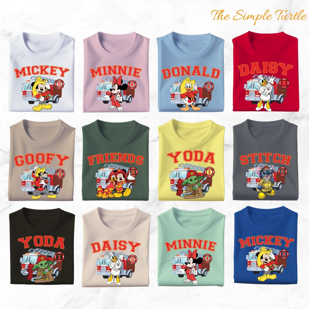 Disney Firefighters Matching Shirt, Firefighter Yoda, Firefighter ...