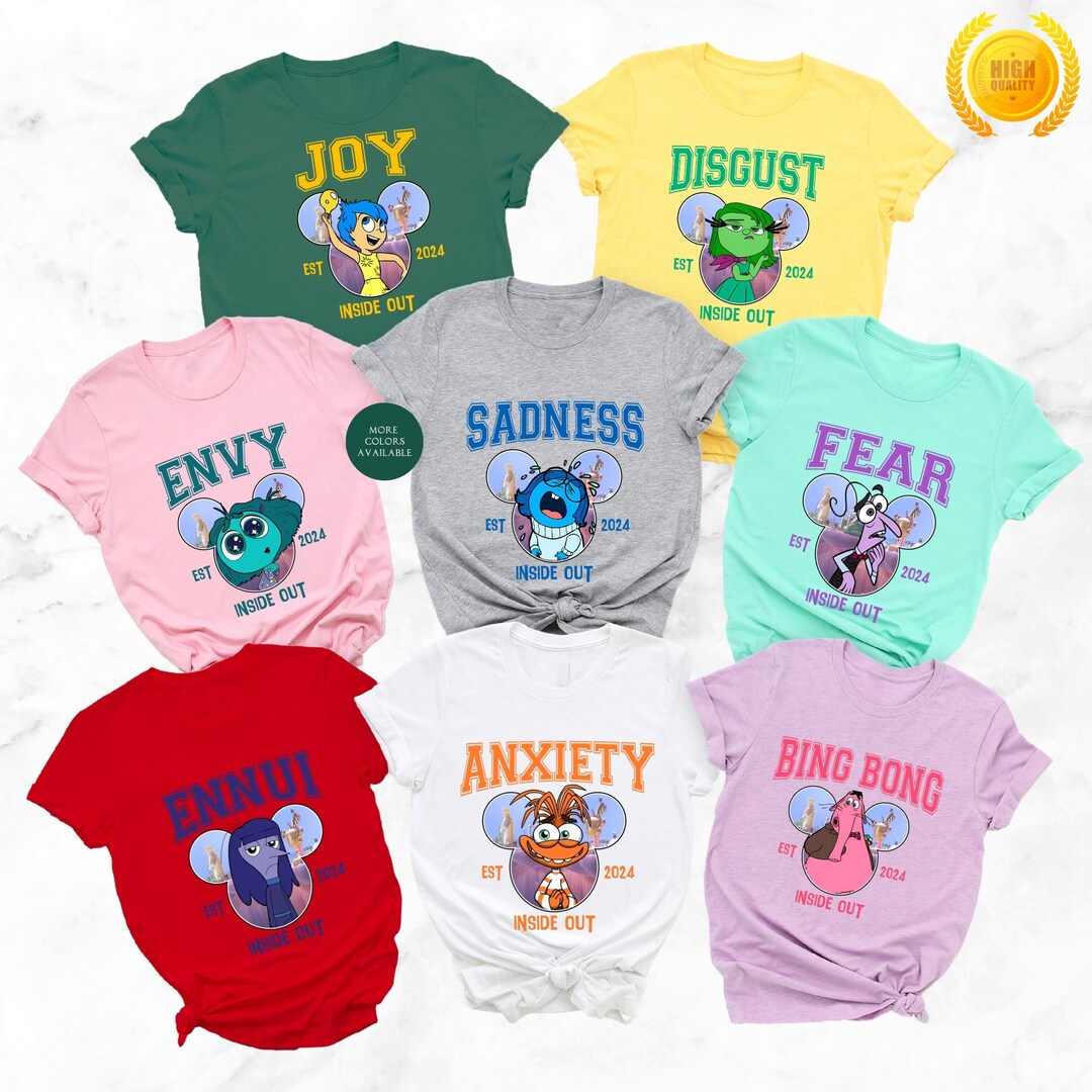 Disney Inside Out Matching Shirt, Inside Out Group Shirt, Inside Out ...