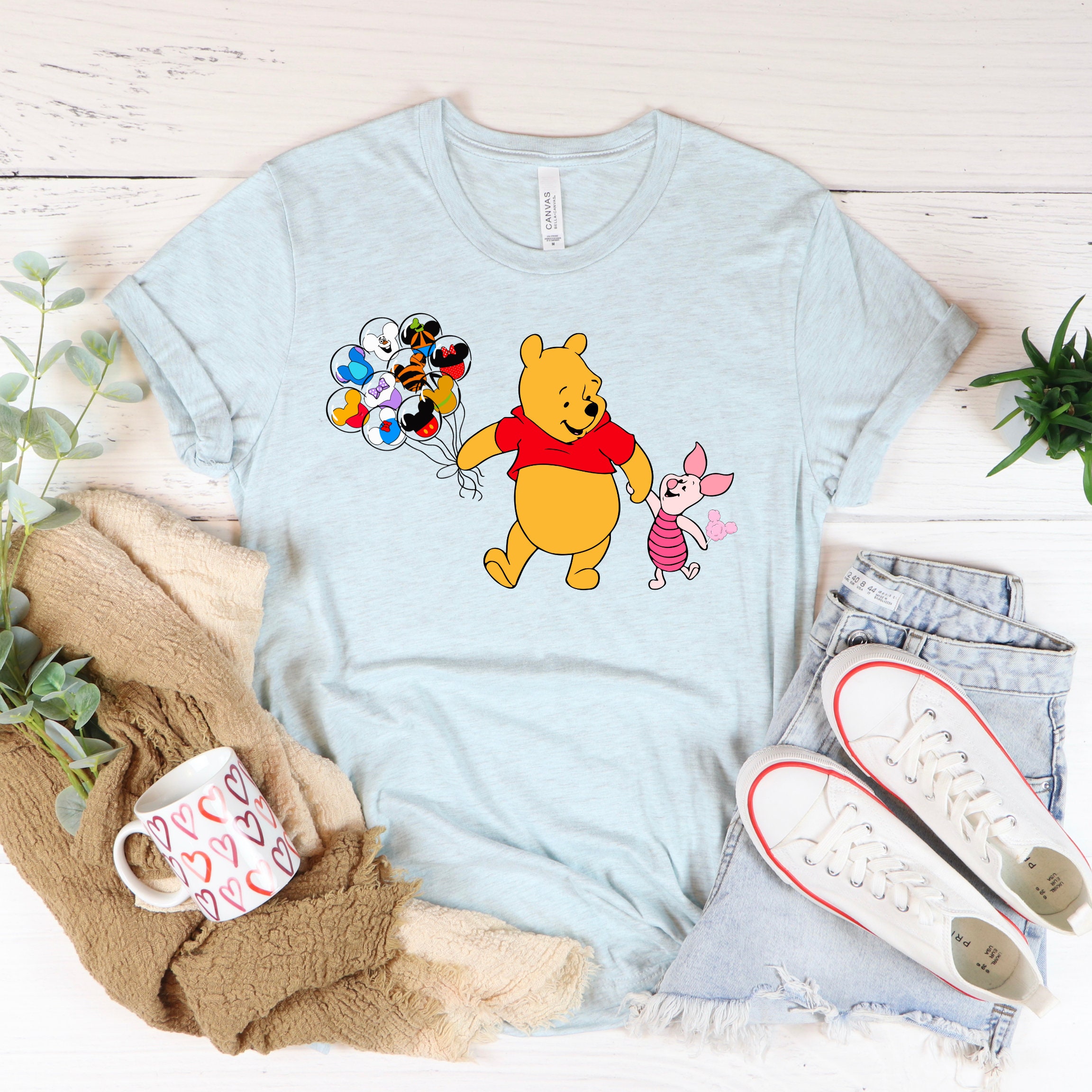 Winnie the Pooh Balloon Shirts Disney Pooh Shirts Pooh - Etsy