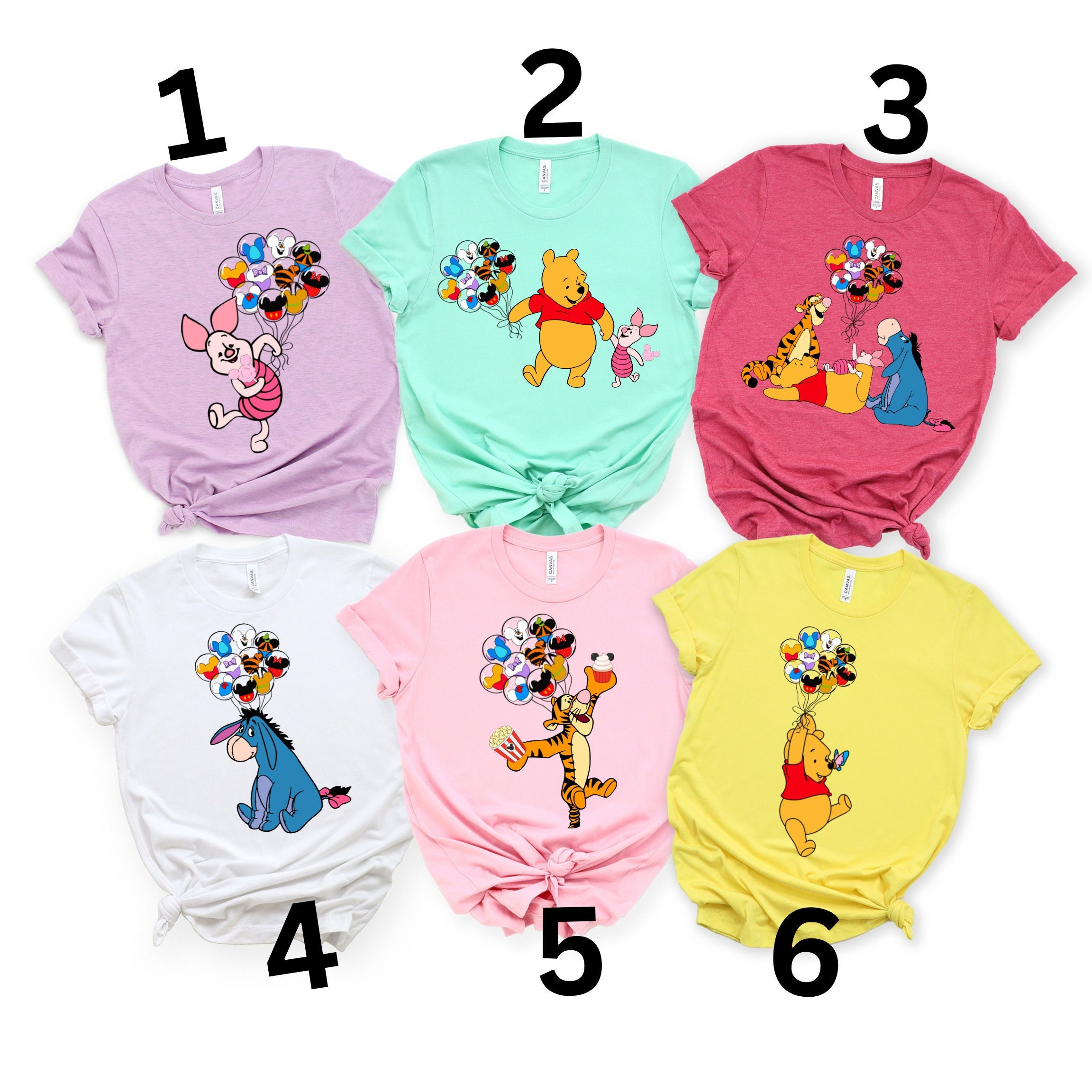 Winnie the Pooh Balloon Shirts Disney Pooh Shirts Pooh - Etsy