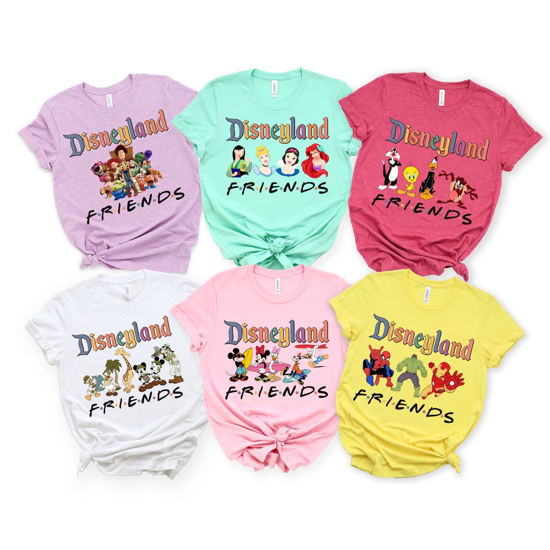 Disney Characters Friends Shirt, Disney Squad Shirt, Disney Group ...
