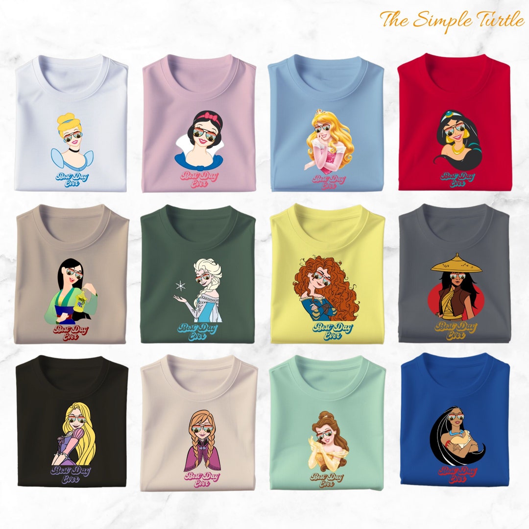 Best Day Ever Disney Princesses Matching Shirt, Disney Princesses Group ...