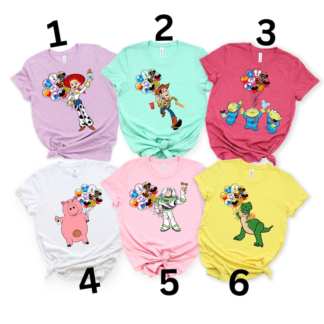 Toy Story Characters Shirts, Toy Story Group Tees, Toy Story Toddler ...