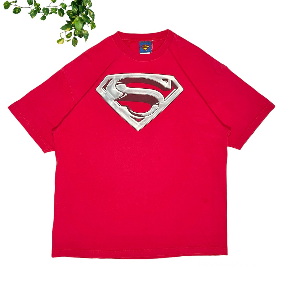 2005 Y2K Superman Center Logo Red Large T Shirt - Etsy