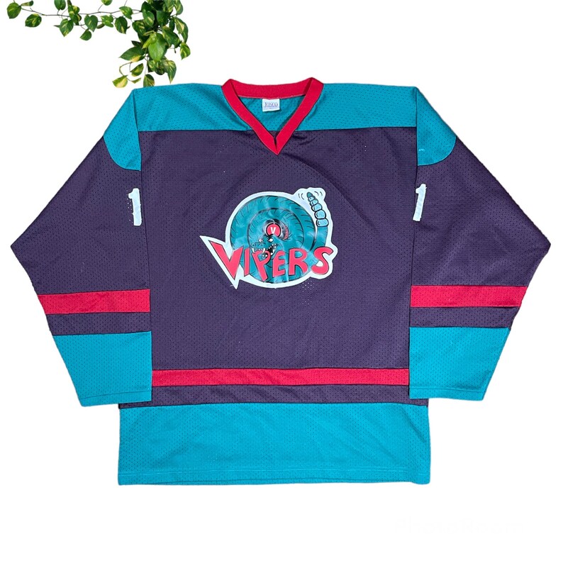 RARE Vintage 1990s Detroit Vipers Hockey 11 Jersey - Etsy