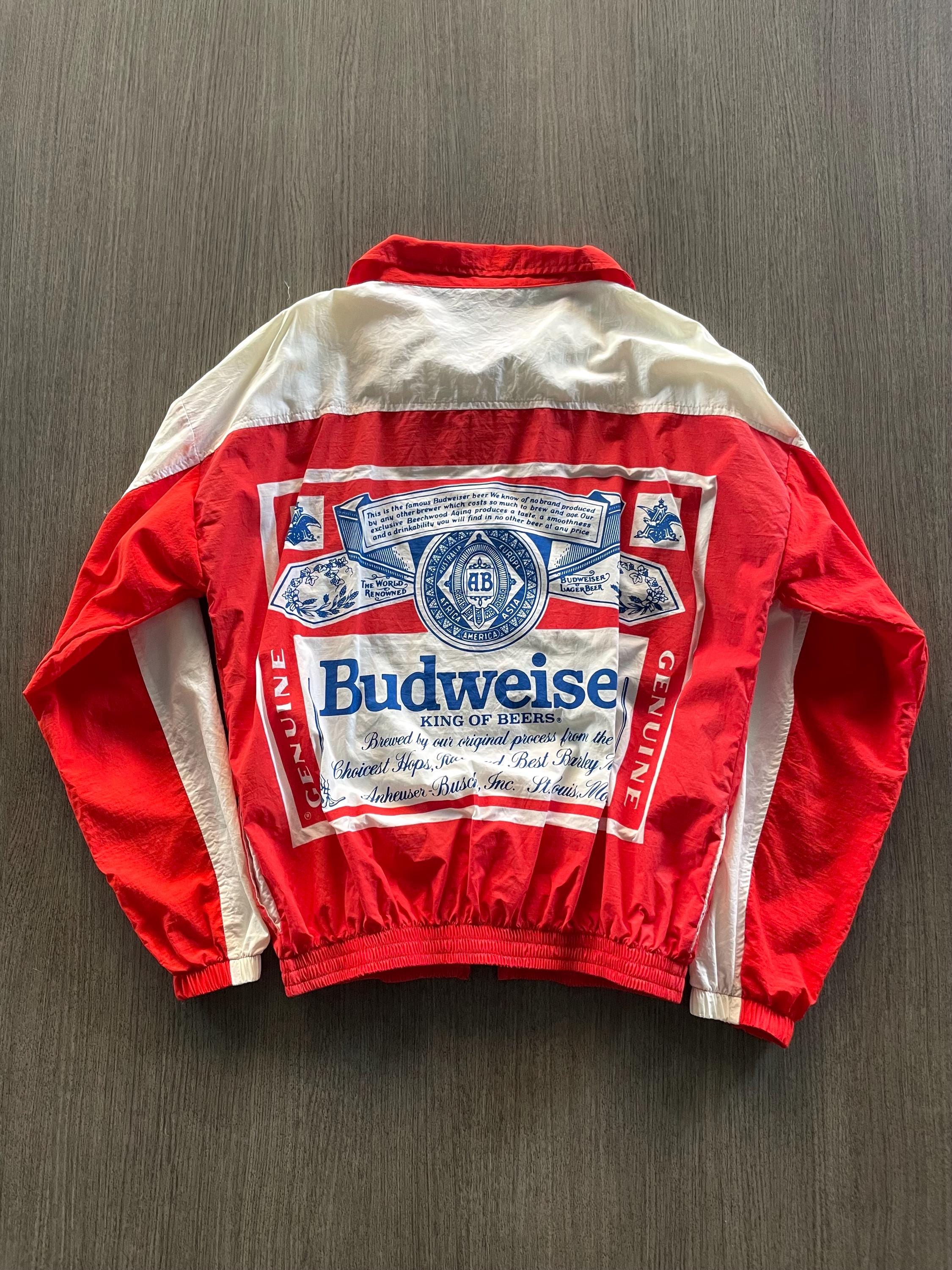 Vintage 80s RARE Budweiser Carabella Budweiser Windbreaker Set Jacket ...