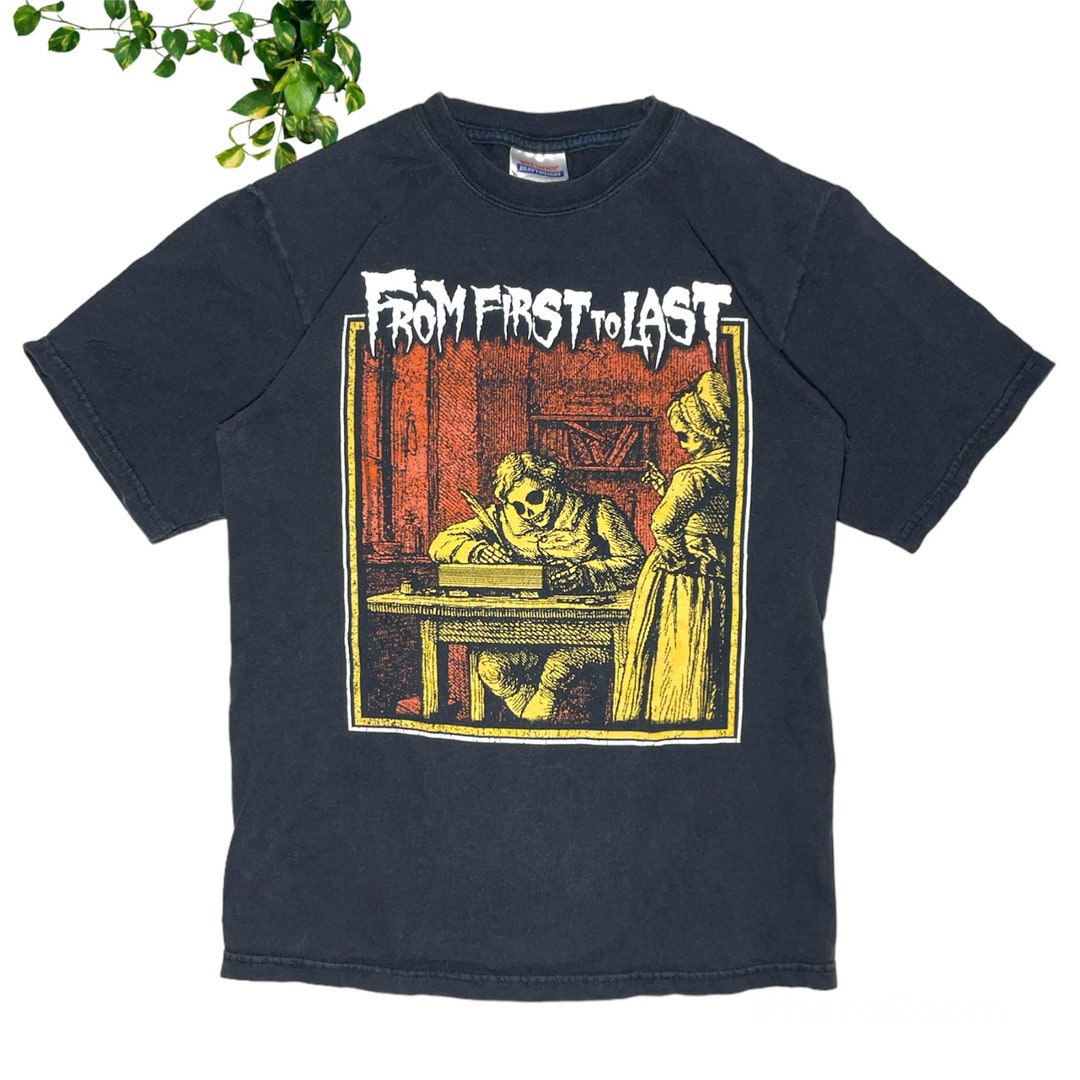 Rare Vintage Y2K From First to Last Band Black Mediumt-shirt - Etsy