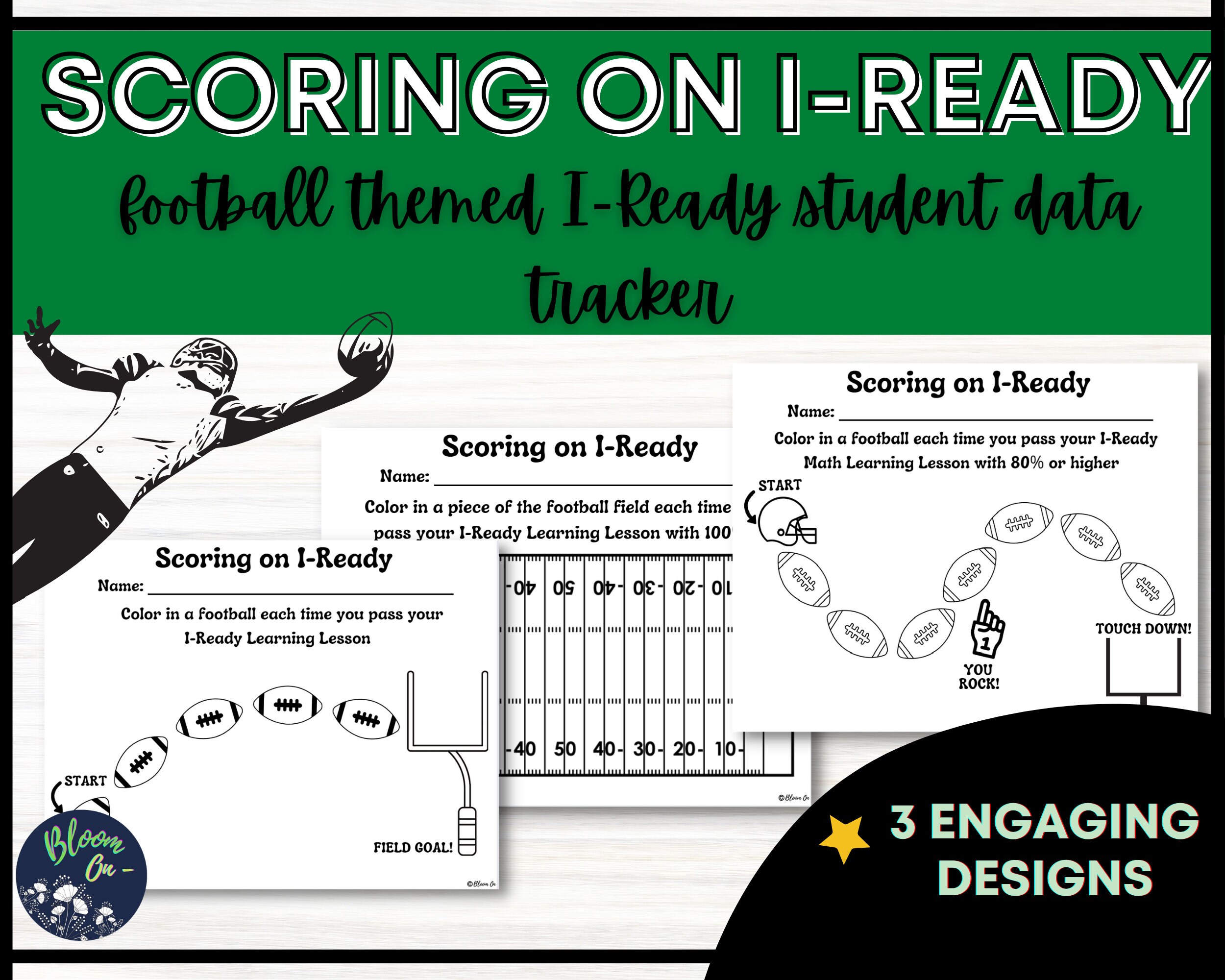 I-ready Student Data Tracker | Football Theme | I-ready Student ...