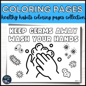 Healthy Habits, Coloring Pages, PRINTABLE Coloring for Kids, Health and ...