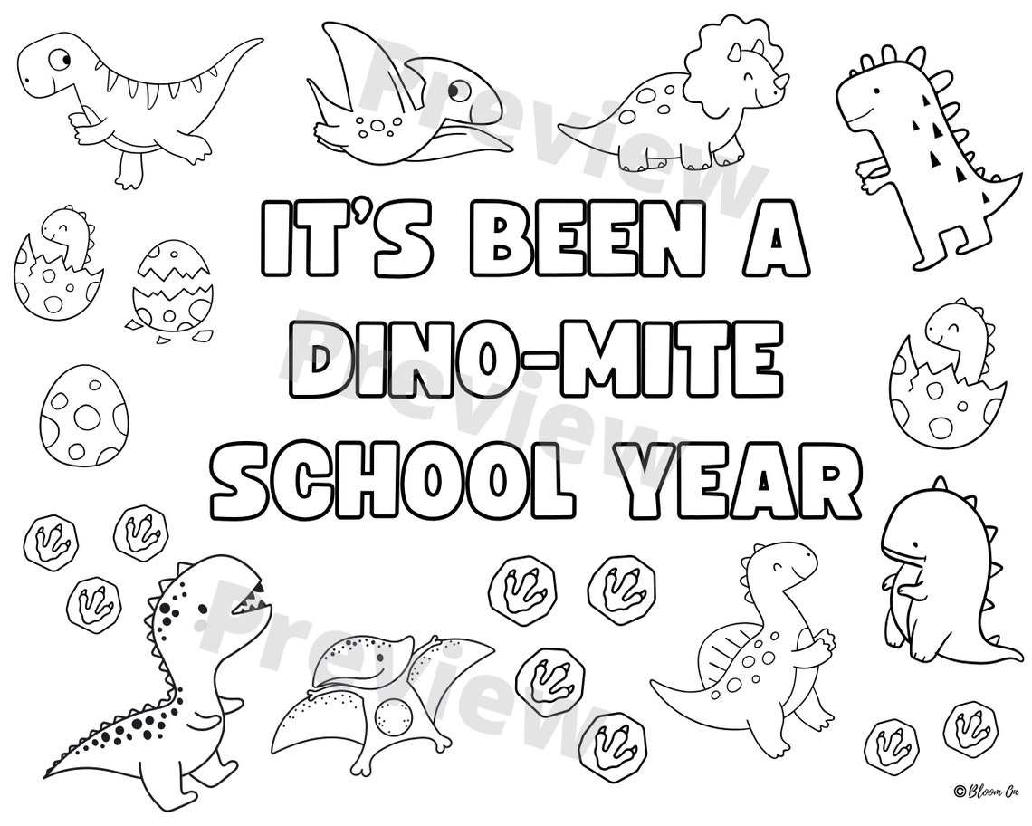Here Comes Summer Coloring Pages, End of School Year Printable for Kids ...