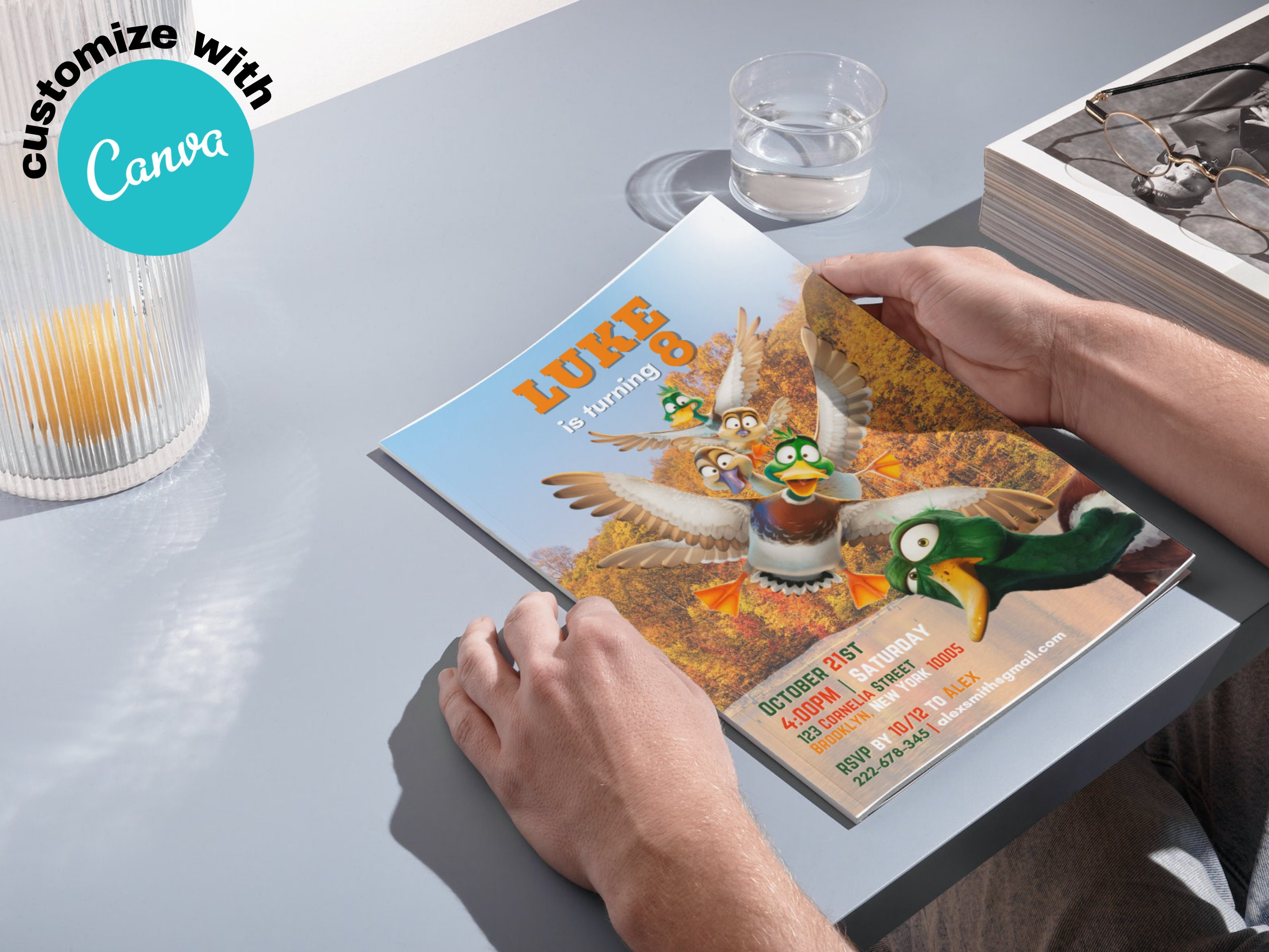 Migration Birthday Invitation, Migration Movie Invitation, Migration ...