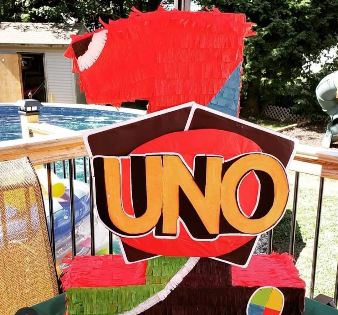 Number 1 Birthday UNO Piñata large - Etsy