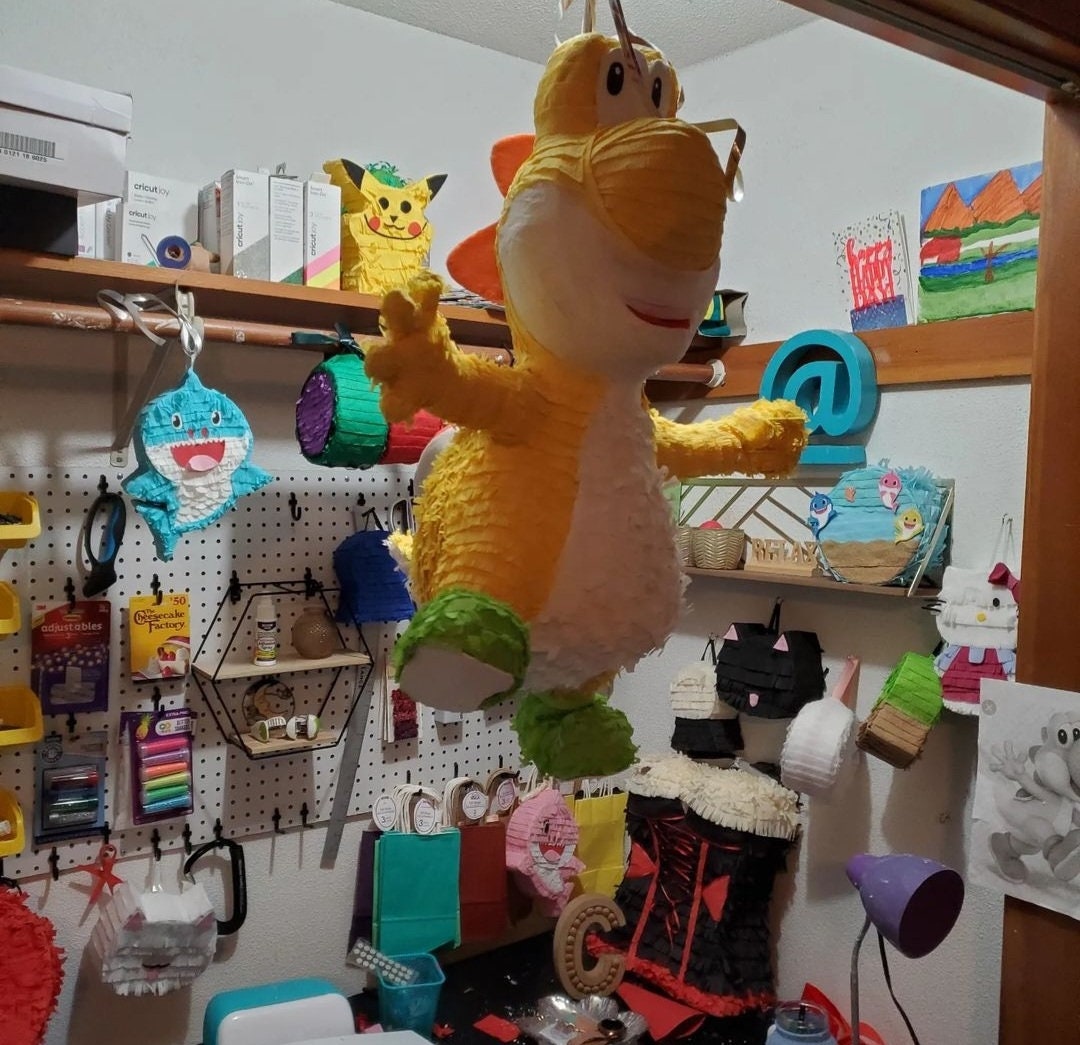 Yoshi Piñata 3D - Etsy