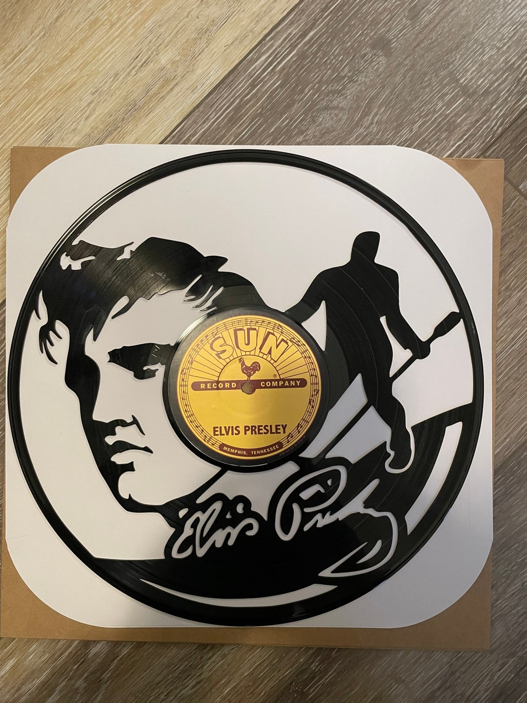 Elvis Laser Cut Vinyl Record King of Rock and Roll - Etsy
