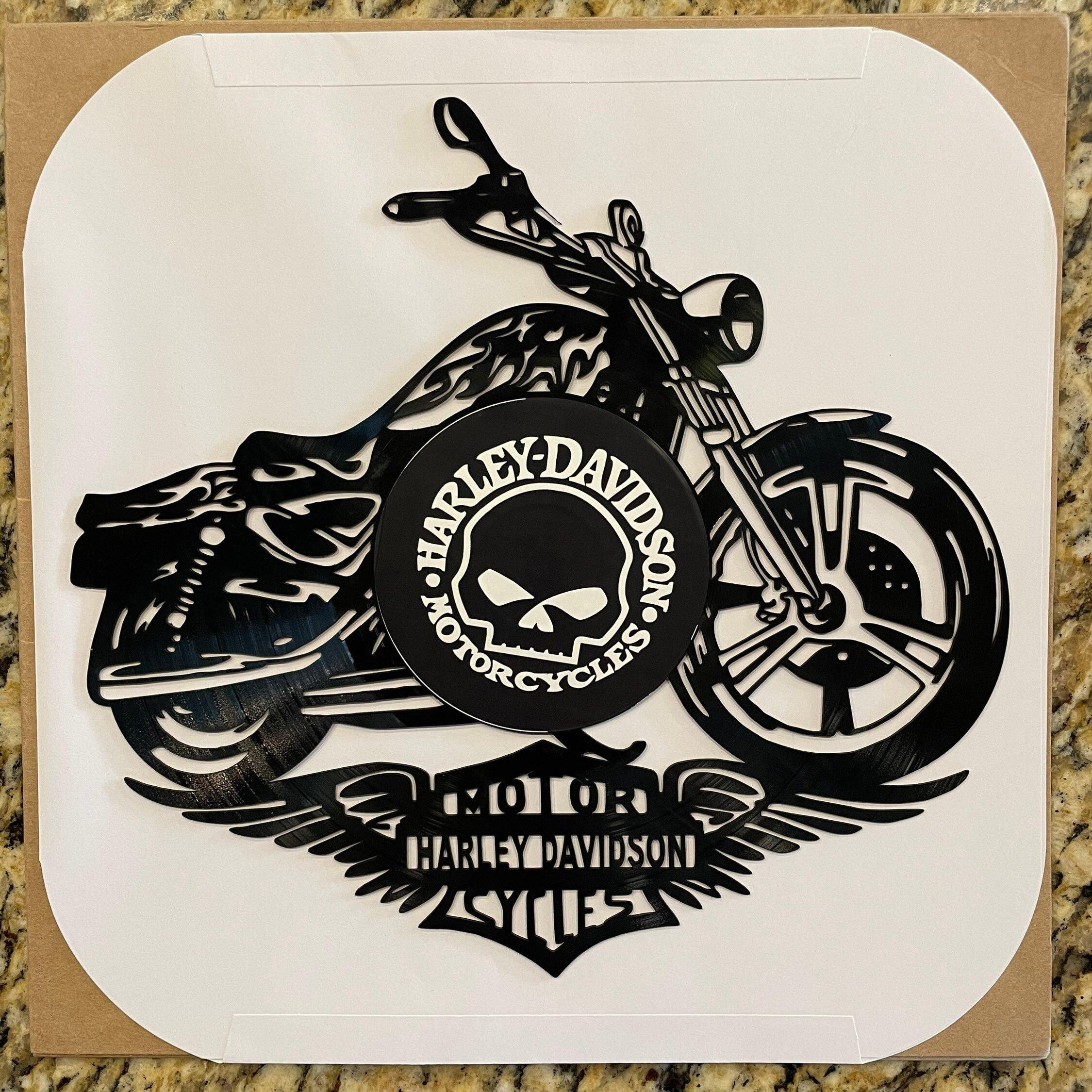 Harley Davidson Laser Cut Vinyl Record Live to Ride Custom - Etsy Canada