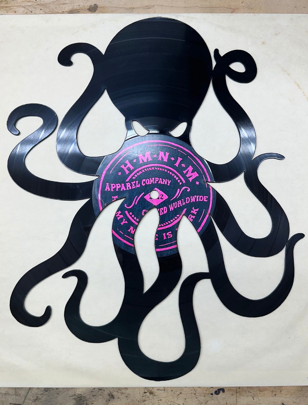 Hi My Name is Mark Laser Cut Vinyl Record Custom Gift Birthday ...