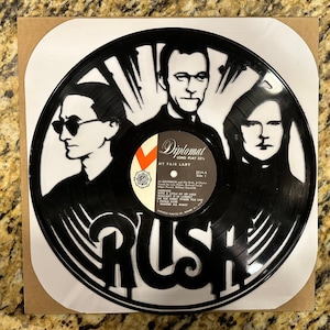 Rush Laser Cut Vinyl Record Birthday Custom Gift Birthday Christmas Art ...