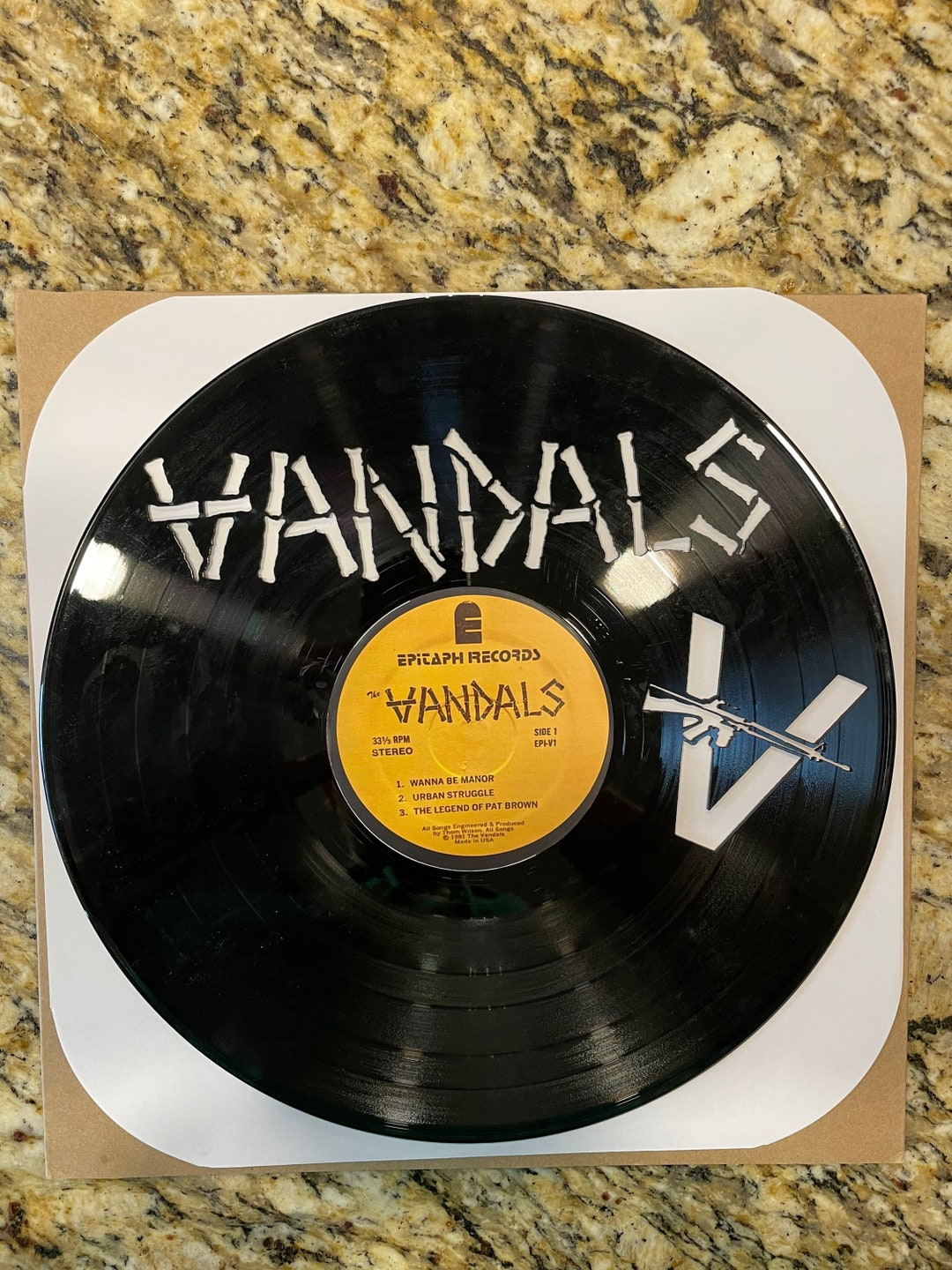 The Vandals Laser Cut Vinyl Record Punk - Etsy
