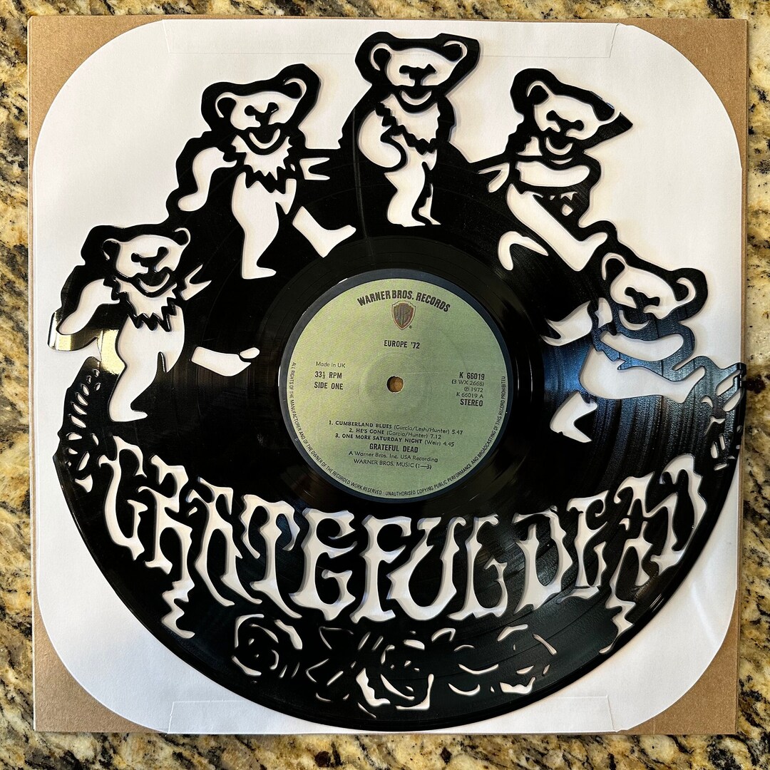 Grateful Dead Laser Cut Vinyl Record Birthday Custom Gift Birthday ...