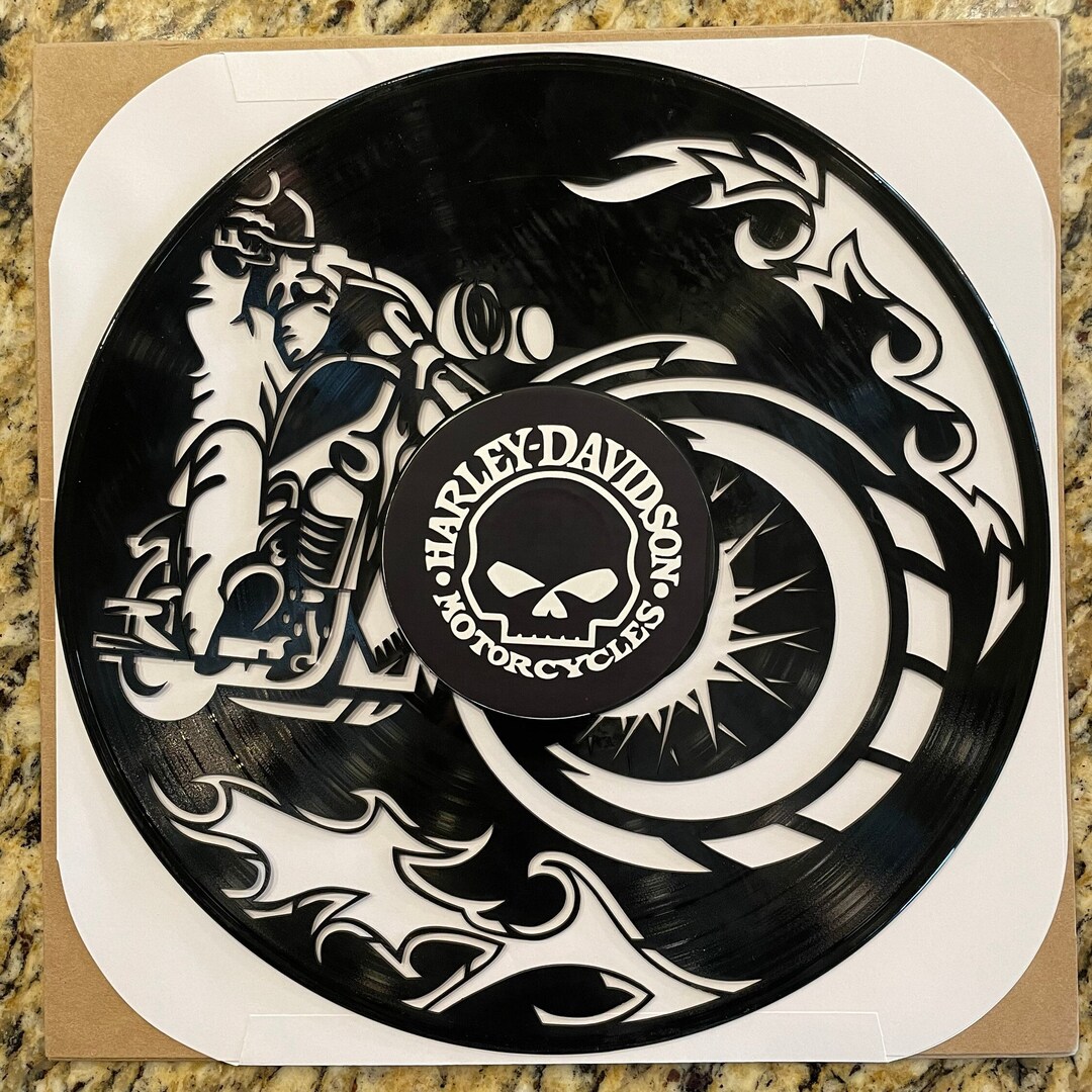 Harley Davidson Laser Cut Vinyl Record Live to Ride Custom Gift ...