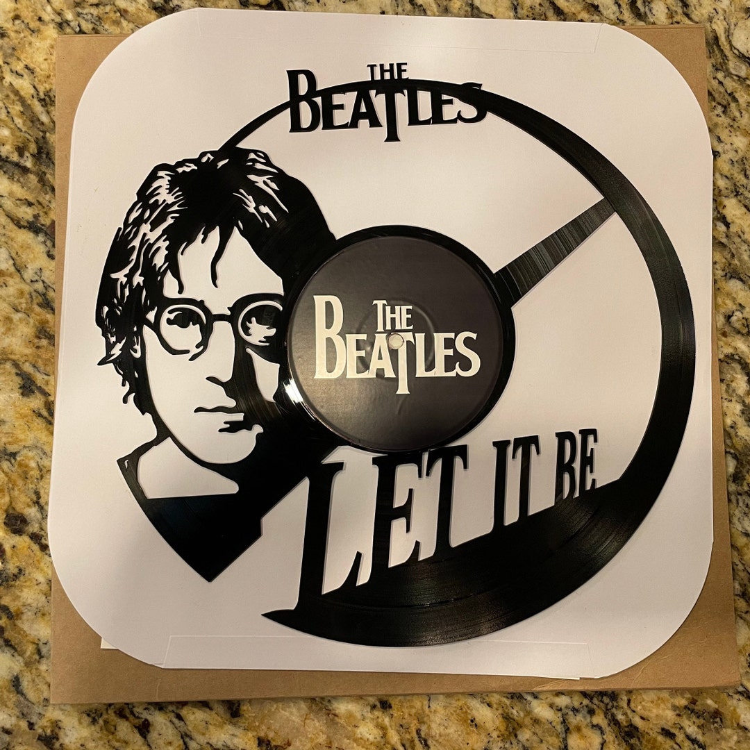 The Beatles Laser Cut Vinyl Record Let It Be John Lennon Custom Gift ...