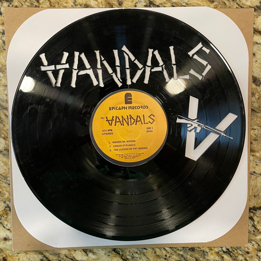 The Vandals Laser Cut Vinyl Record Punk Custom Gift Birthday Christmas ...