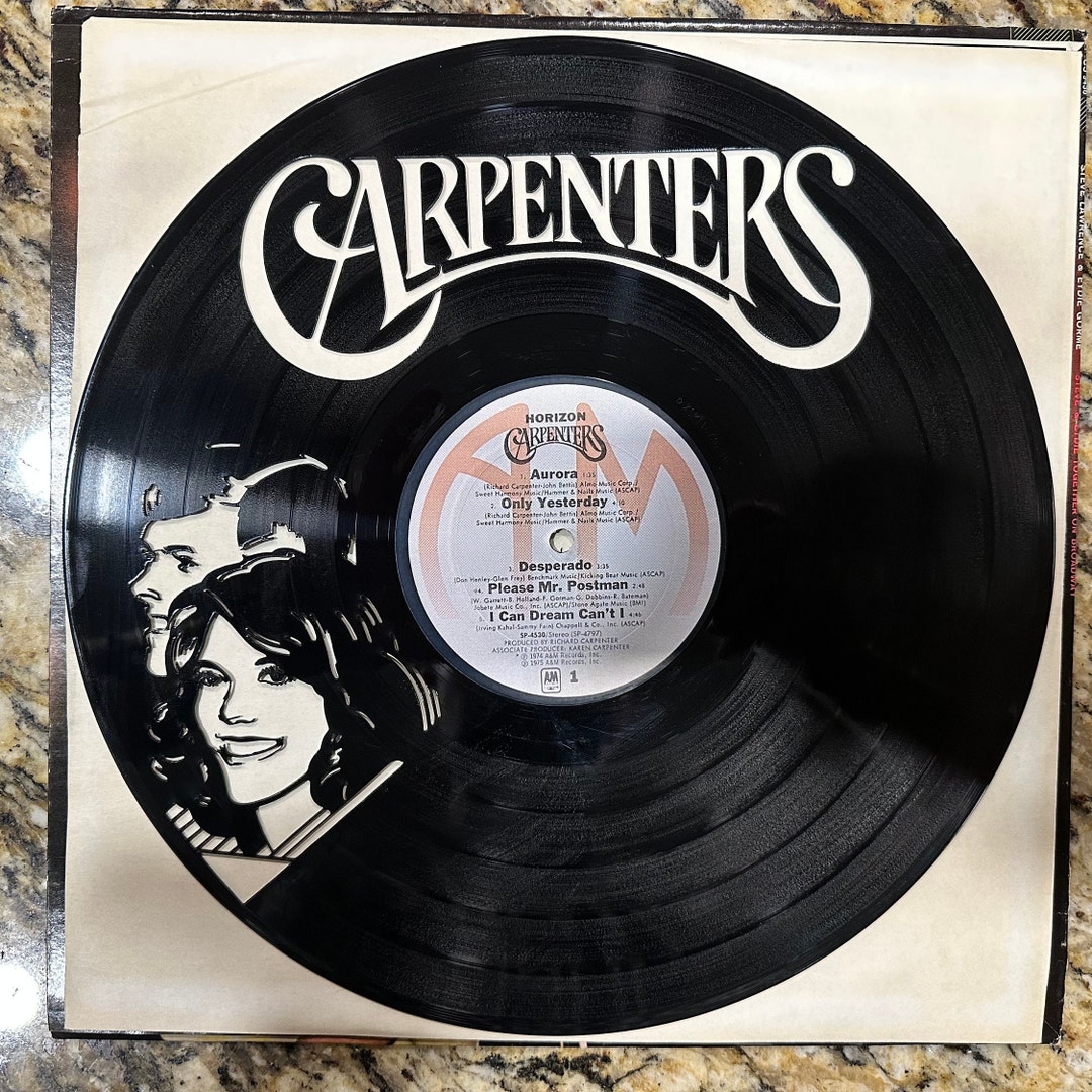 Carpenters Laser Cut Vinyl Record Birthday Custom Gift Birthday ...