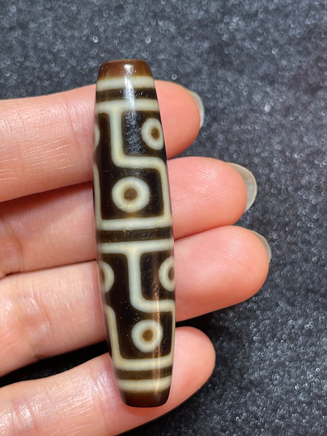 Tibetan Dzi 12 Eyes Pattern Amulet Dzi Bead Free Braid Rope - Etsy