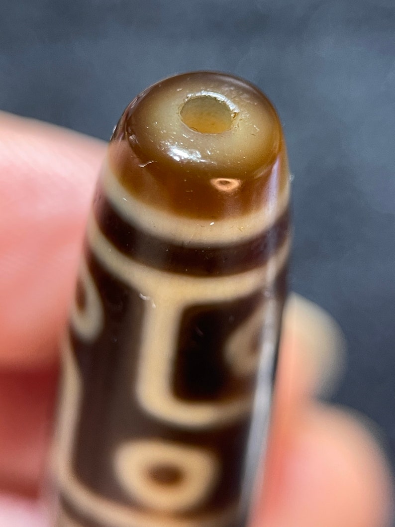 Tibetan Dzi 12 Eyes Pattern Amulet Dzi Bead Free Braid Rope - Etsy