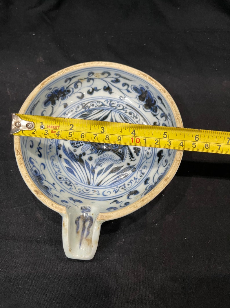 Ming Dynasty Blue White Fish Bowl - Etsy