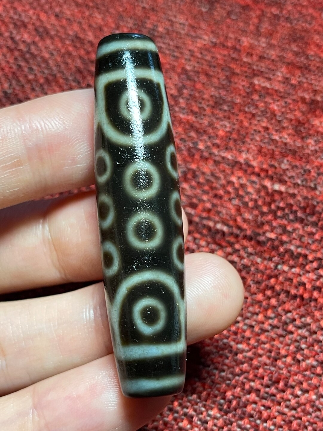 Dzi Bead 21 Eyes Stunning Pure Old Amulets Pendant ,dragon Scale ...