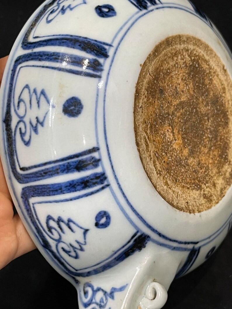 Ming Dynasty Blue White Fish Bowl - Etsy