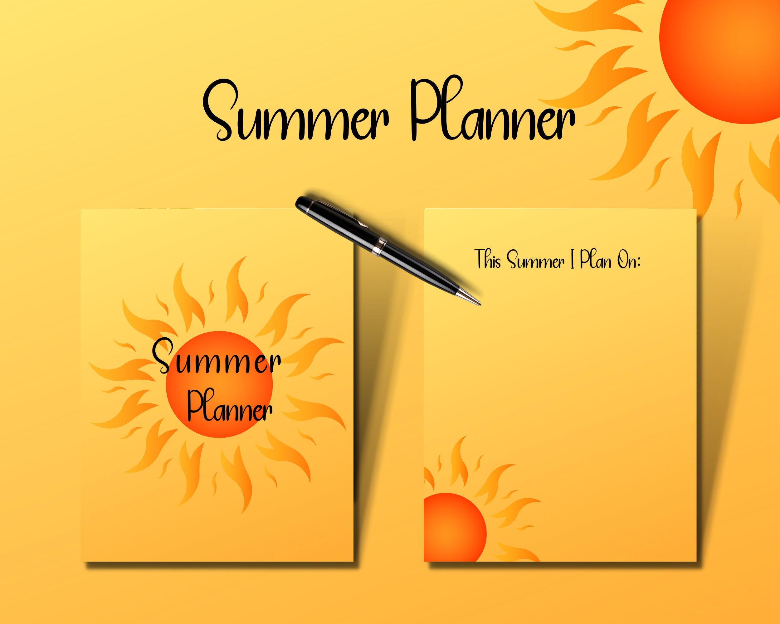 Summer Planner Printable Template, Summer to Do List, Summer Digital ...