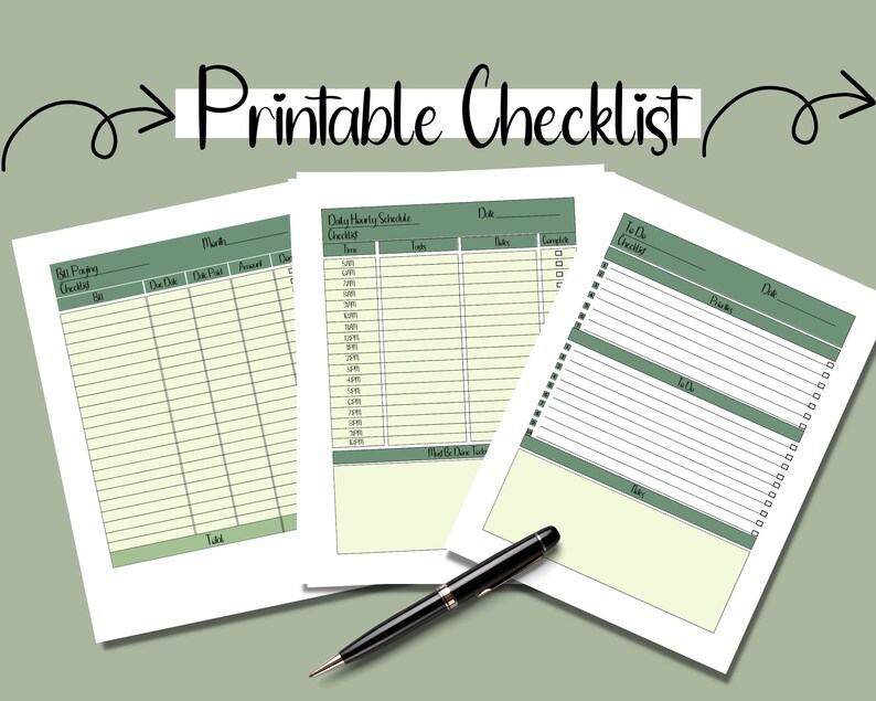 Printable To-do List PDF | Fillable & Blank Checklist Templates ...