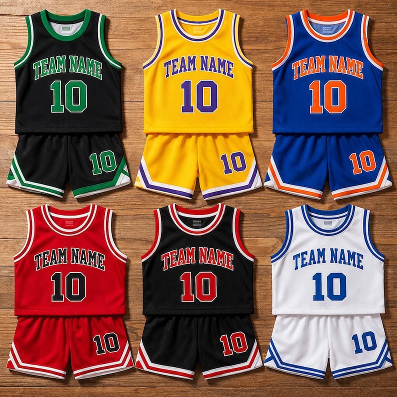 Youth Basketball Uniform Sets
