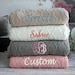 Personalized Blanket,monogrammed Throw,blanket With Name,cotton ...