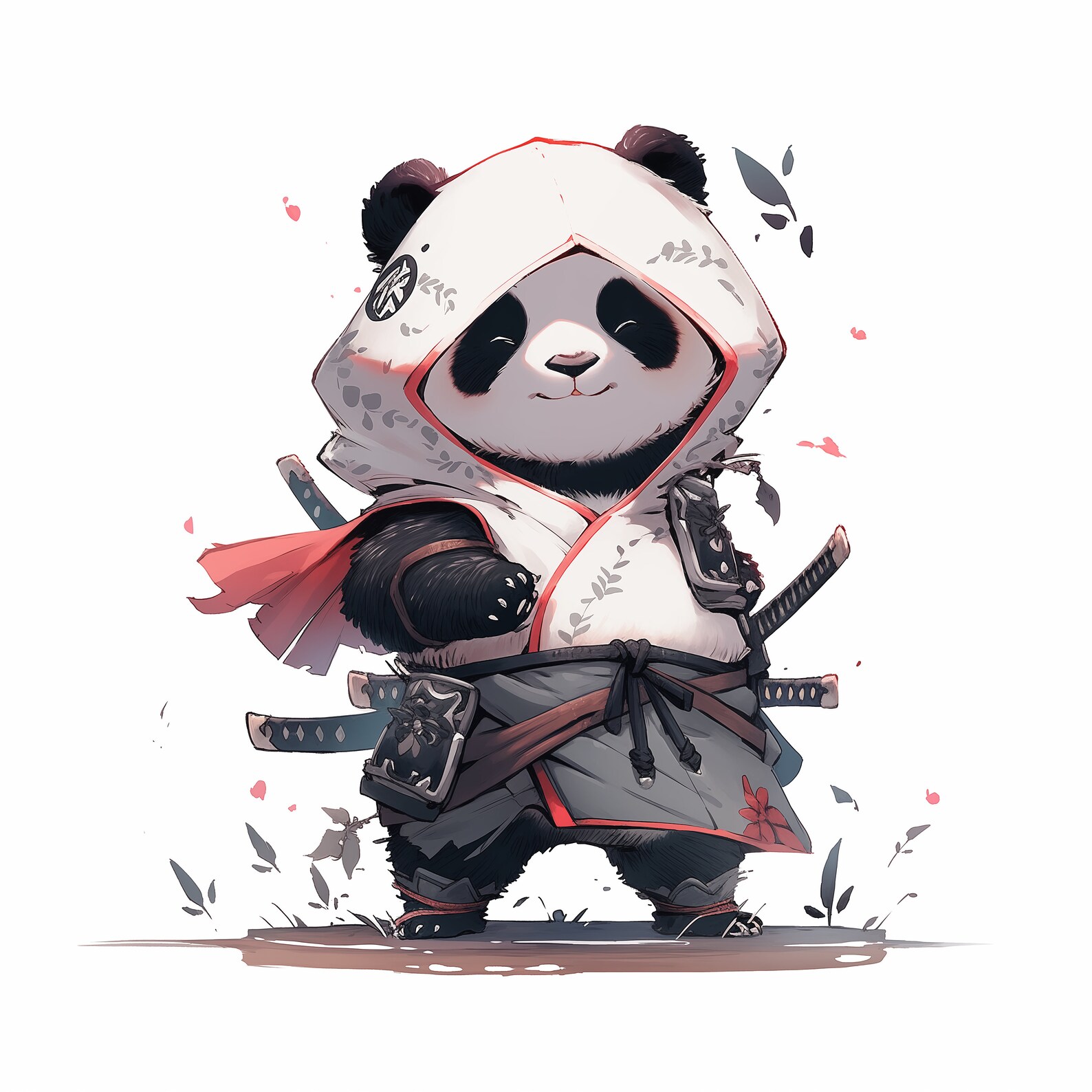 Cool Samurai Panda Digital Art Sublimation PNG Instant Download - Etsy
